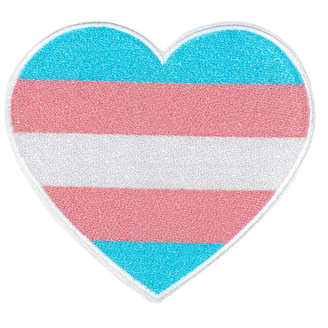 LGBTQ+ Trans Pride Heart Patch – Stitches