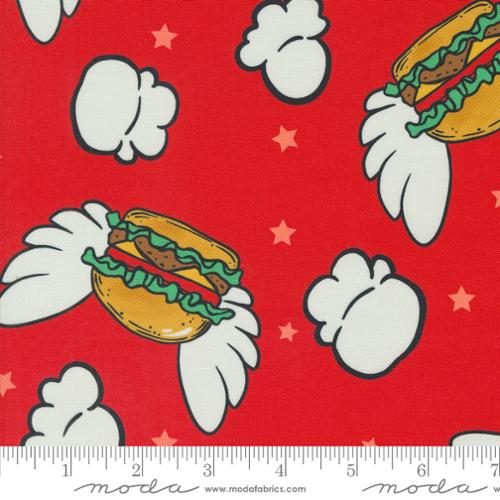Snack Shack Cheeseburger In Paradise Cotton Fabric - Ketchup 11941 16 ...