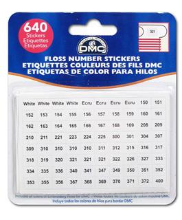 DMC Floss Number Sticker Pack – Stitches