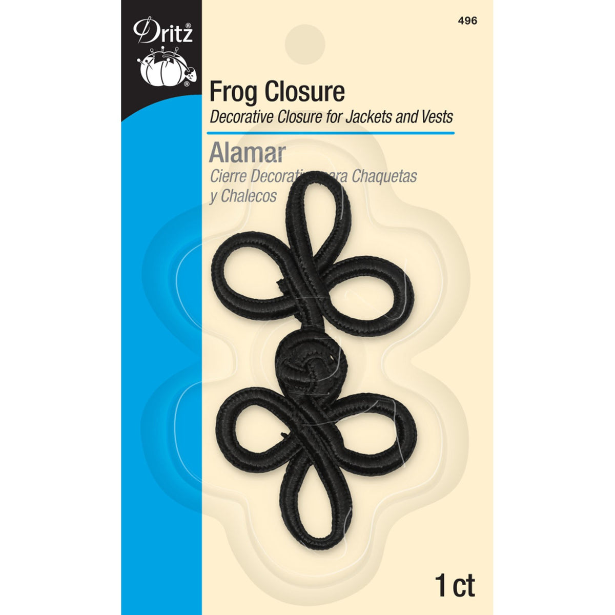 Dritz Frog Closure 3 Loop 3" Black – Stitches